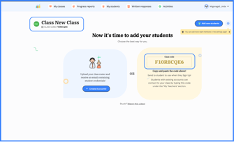 Creating Classrooms and Adding Students
